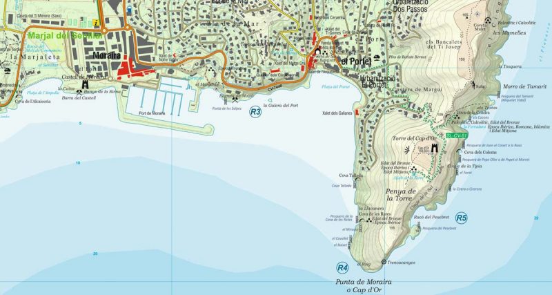 Mapa del término municipal de Teulada - El Tossal Cartografies