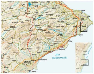 Mapa del término municipal de Teulada - El Tossal Cartografies