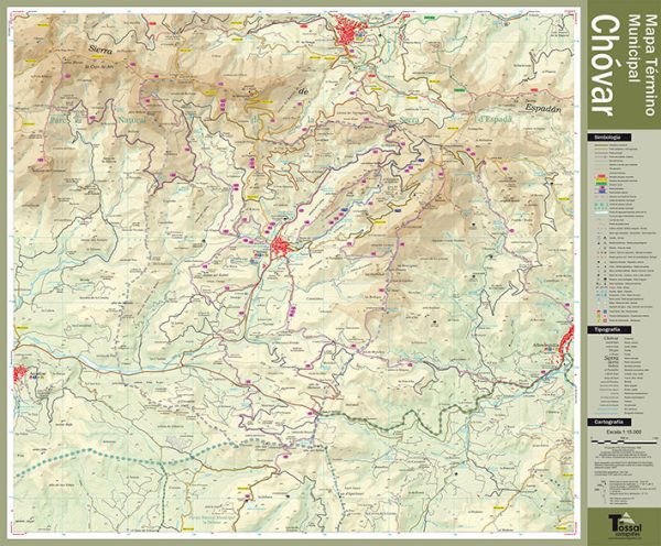 Mapa del terme municipal de Chóvar - El Tossal Cartografies