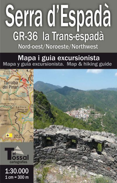 Doble mapa y guía excursionista Serra d'Espadà - El Tossal Cartografies
